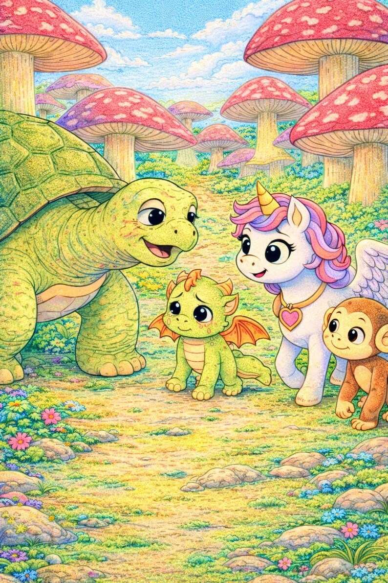 Syla and Zumi Lost Baby Dragon Coloring Book | Unicorn Monkey Adventure ...