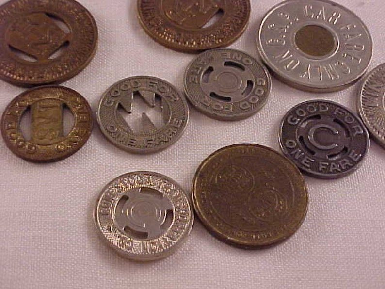 10 Transit Tokens - Etsy