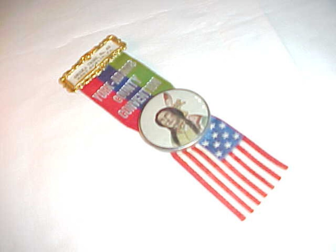 Native American Badge and Ribbon Pin York-adams County Convention ...