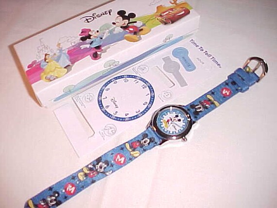 DISNEY MICKEY MOUSE Kids Time Teacher Watch In Origin… - Gem
