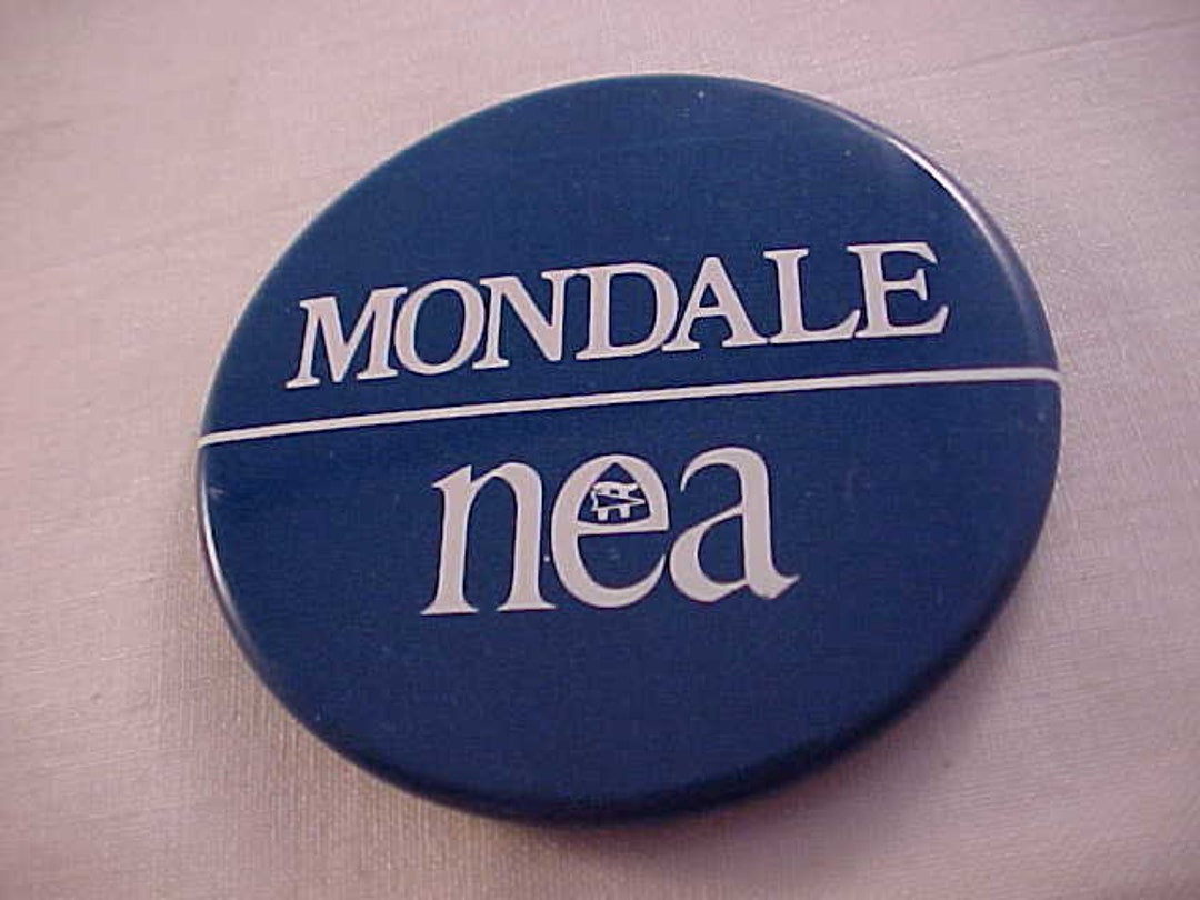 Mondale NEA Walter Mondale Geraldine Ferraro Political Campaign Pin ...
