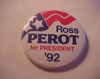 Ross Perot Button - Etsy