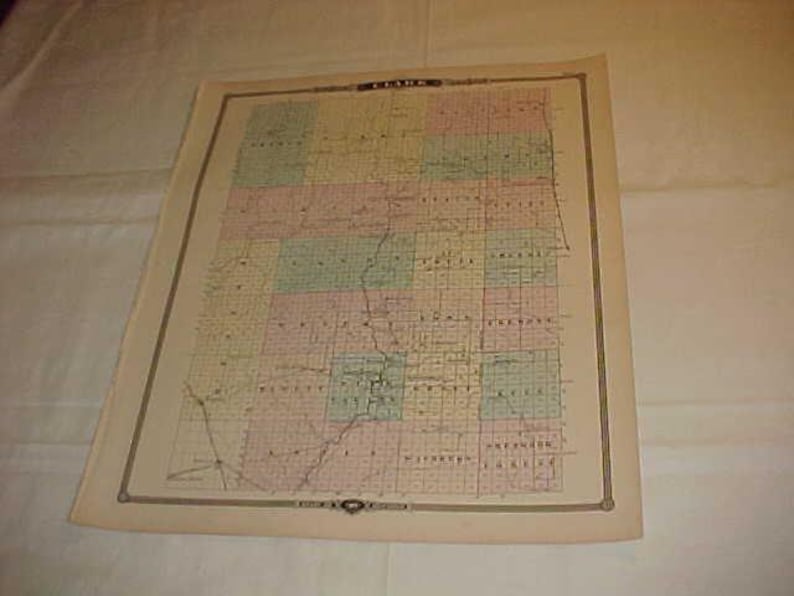 1878 Wisconsin Map: Chippewa Falls & Neillsville, Chippewa County - Etsy