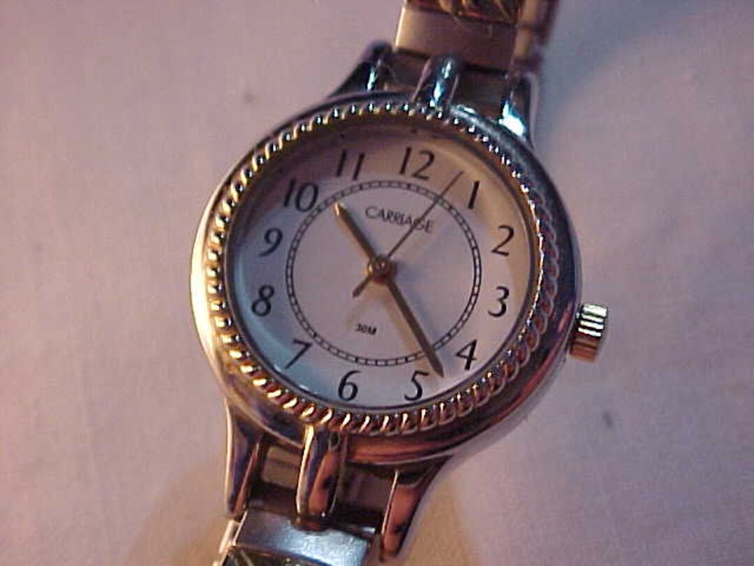 Carriage by Timex Women's Quartz Wrist Watch With Silver Case and ...