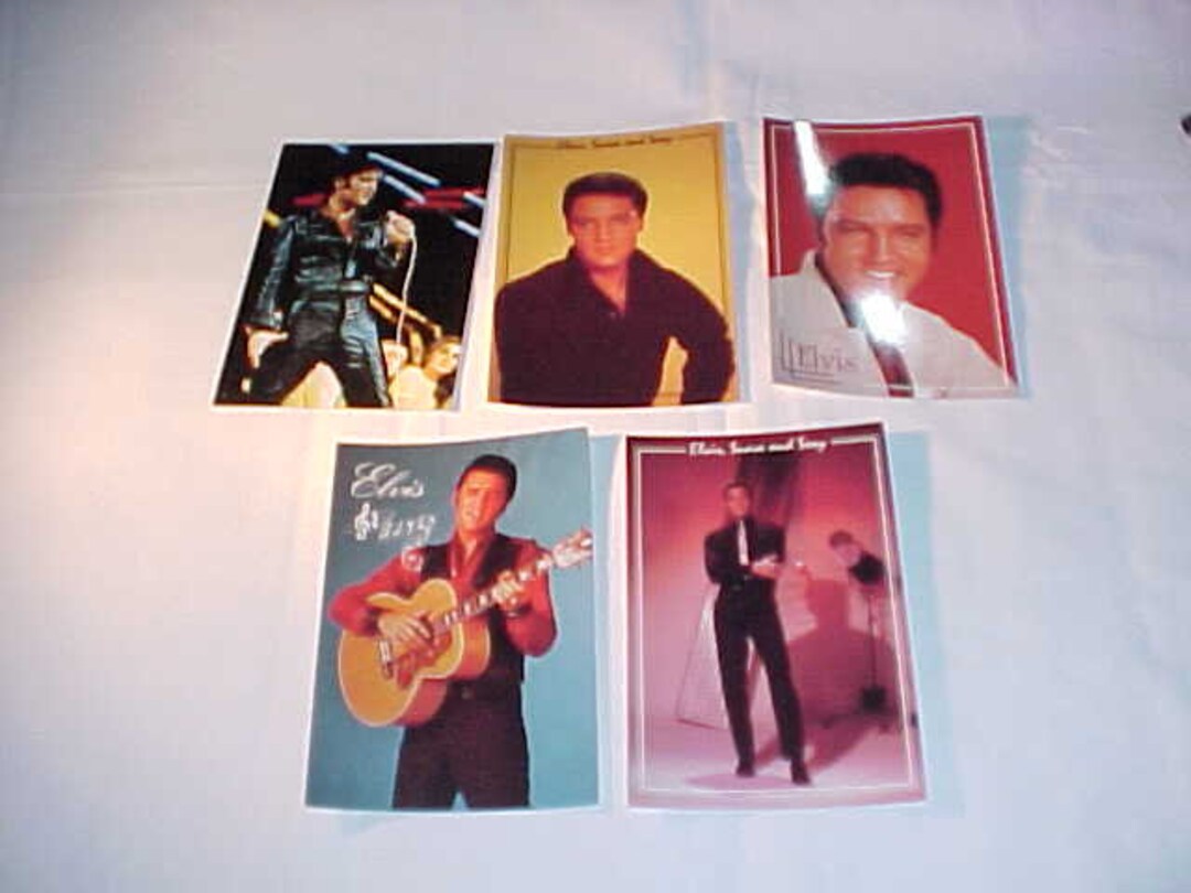 5 Unused Elvis Presley Postcards 1988-1992 - Etsy