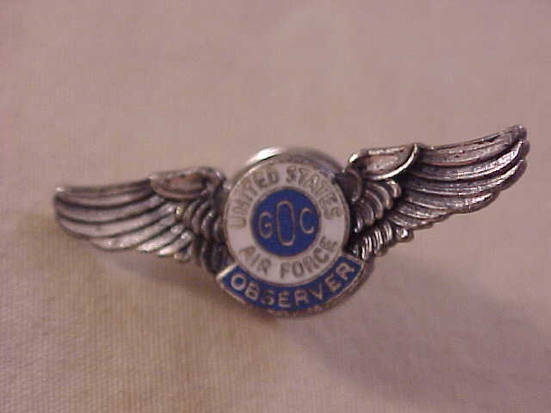 United States Air Force Observer Wings Clutch Back Pin - Etsy