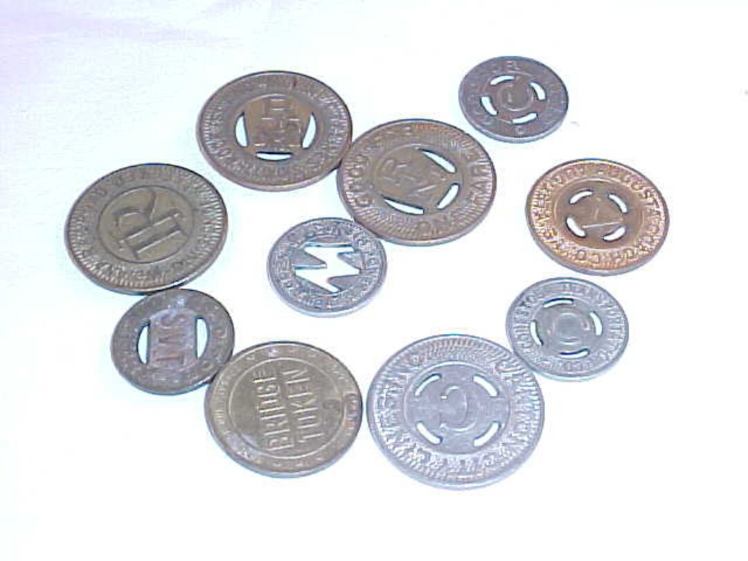 10 Transit Tokens - Etsy