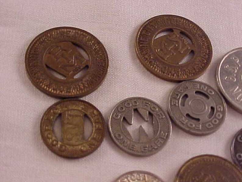 10 Transit Tokens - Etsy