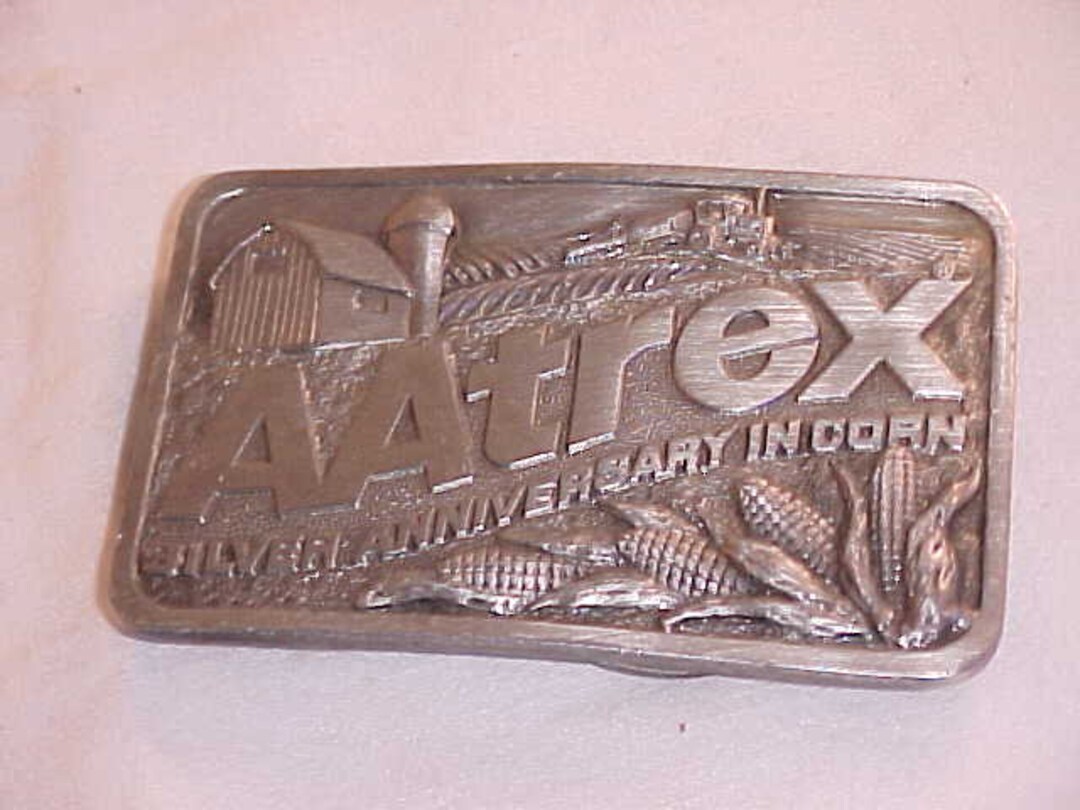 Aatrex Silver Anniversary in Corn Belt Buckle Pewter Silver Finish ...