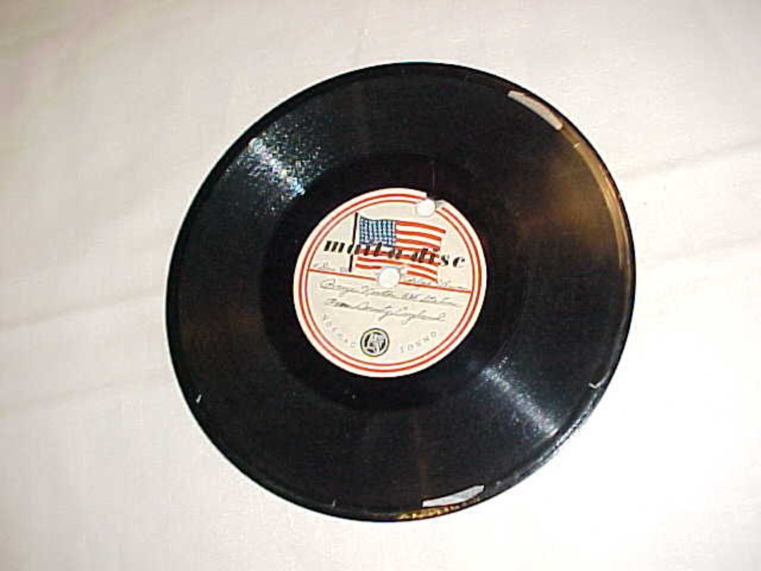 1950 Mail-a-disc Vinyl Record US Military Personnel Message Home for ...