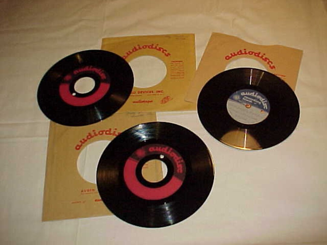 3 Audiodisc Self Recorded Vinyl Records in Original Sleeves - Etsy