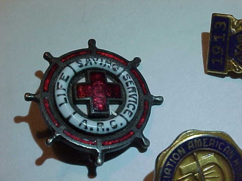 5 Enameled Service Organization Pins Advertising Pins Award | Etsy