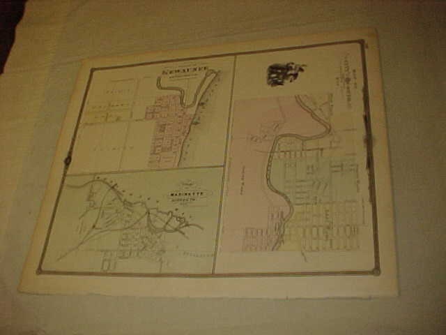 1878 Wisconsin Hand Colored Plat Map Oconto County northern | Etsy
