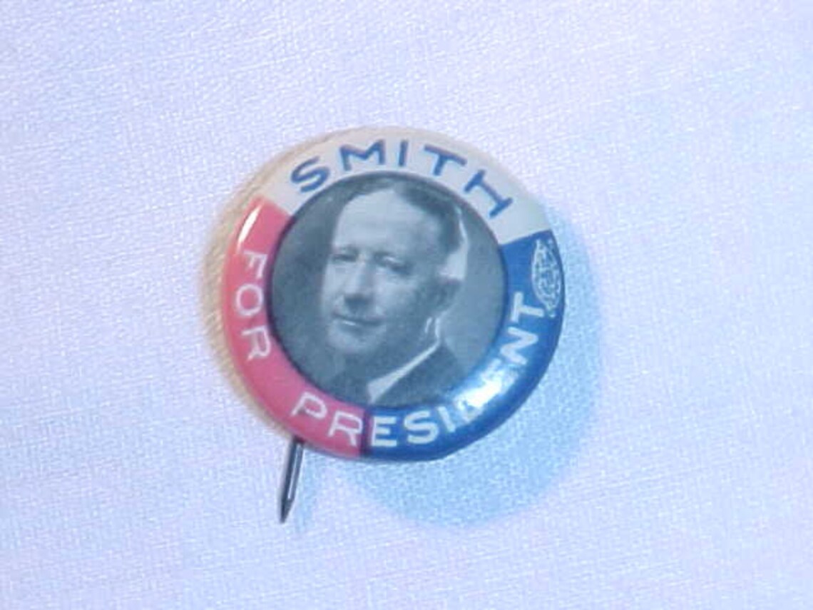 Smith For President Al Smith Political Campaign Pin Pinback | Etsy