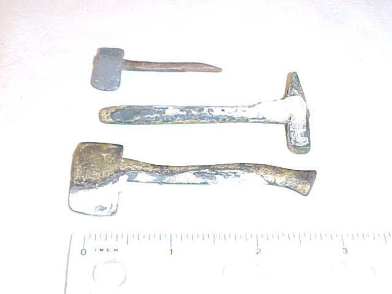 2 Miniature Toy Axes and 1 Miniature Toy Hammer Miniature - Etsy