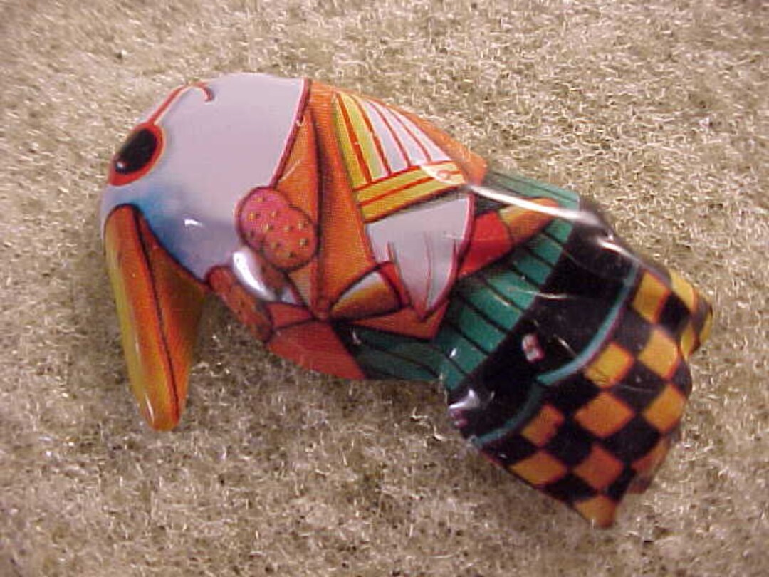 Tin Litho Bird Pin Made in Japan - Etsy