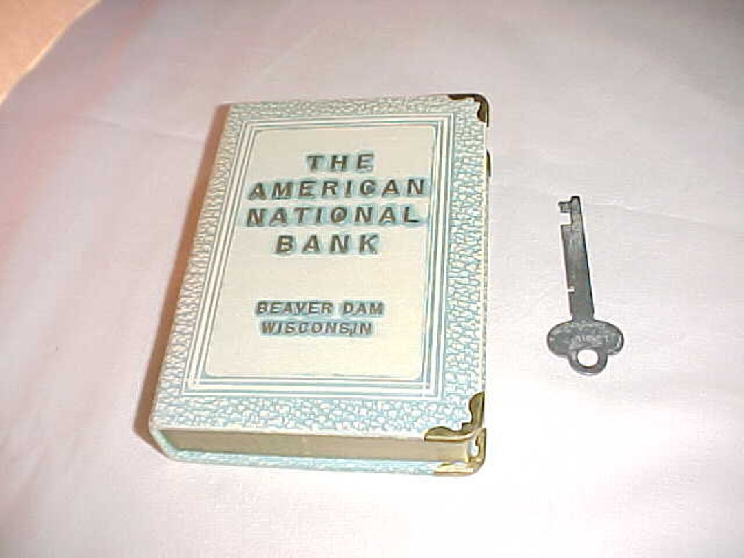 Baby Still Bank With Key American National Bank Beaver Dam - Etsy