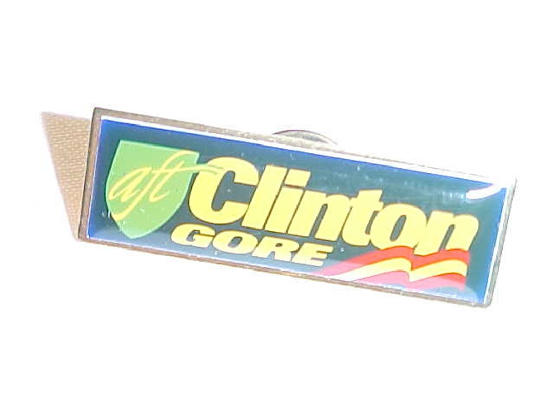 AFT Clinton Gore Hat Pin / Lapel Pin Bill Clinton for - Etsy