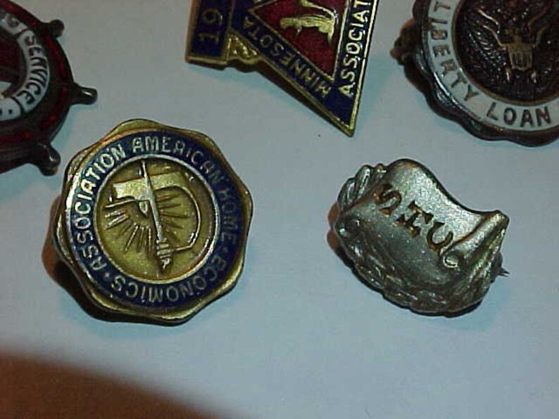 5 Enameled Service Organization Pins Advertising Pins Award | Etsy