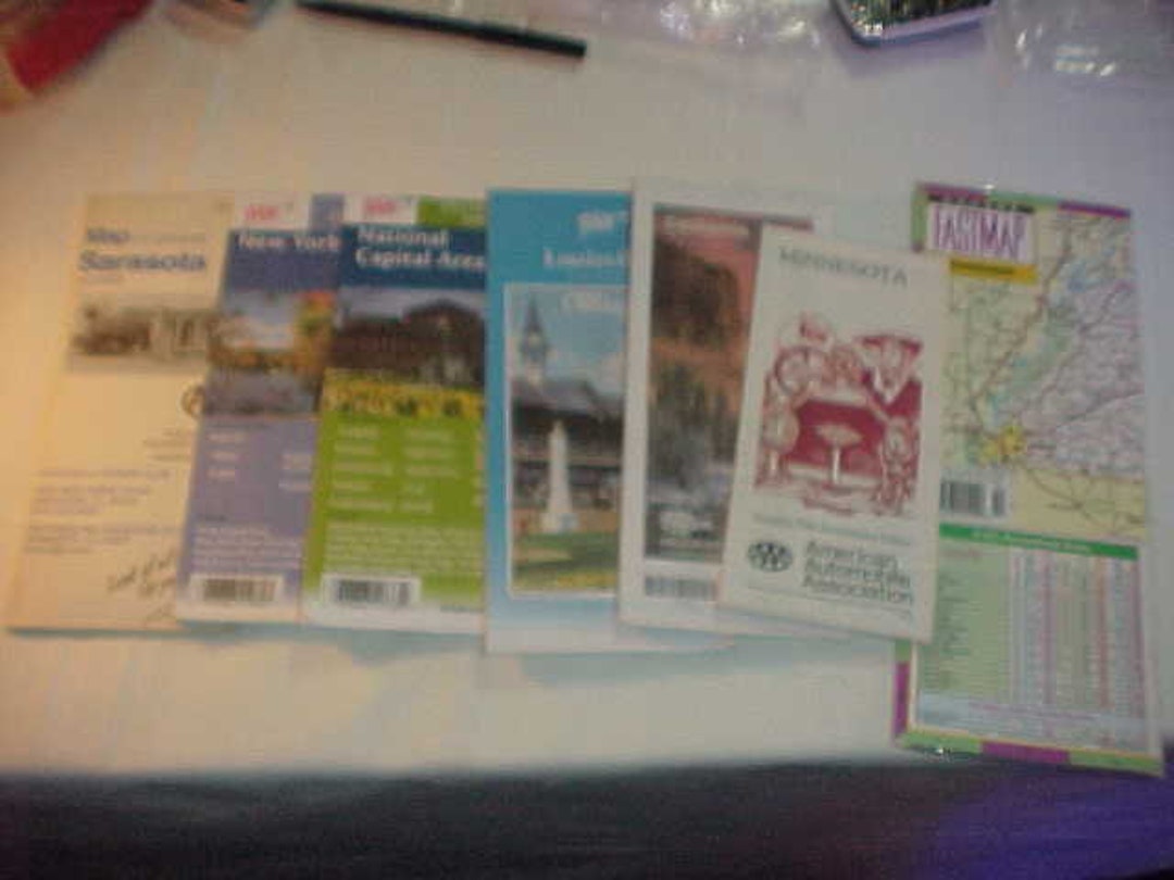 6 AAA Highway Road Maps and 1 Laminated Folding Map Minnesota ...