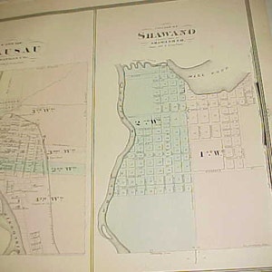 1878 Wisconsin Hand Colored Plat Map Marathon County City | Etsy
