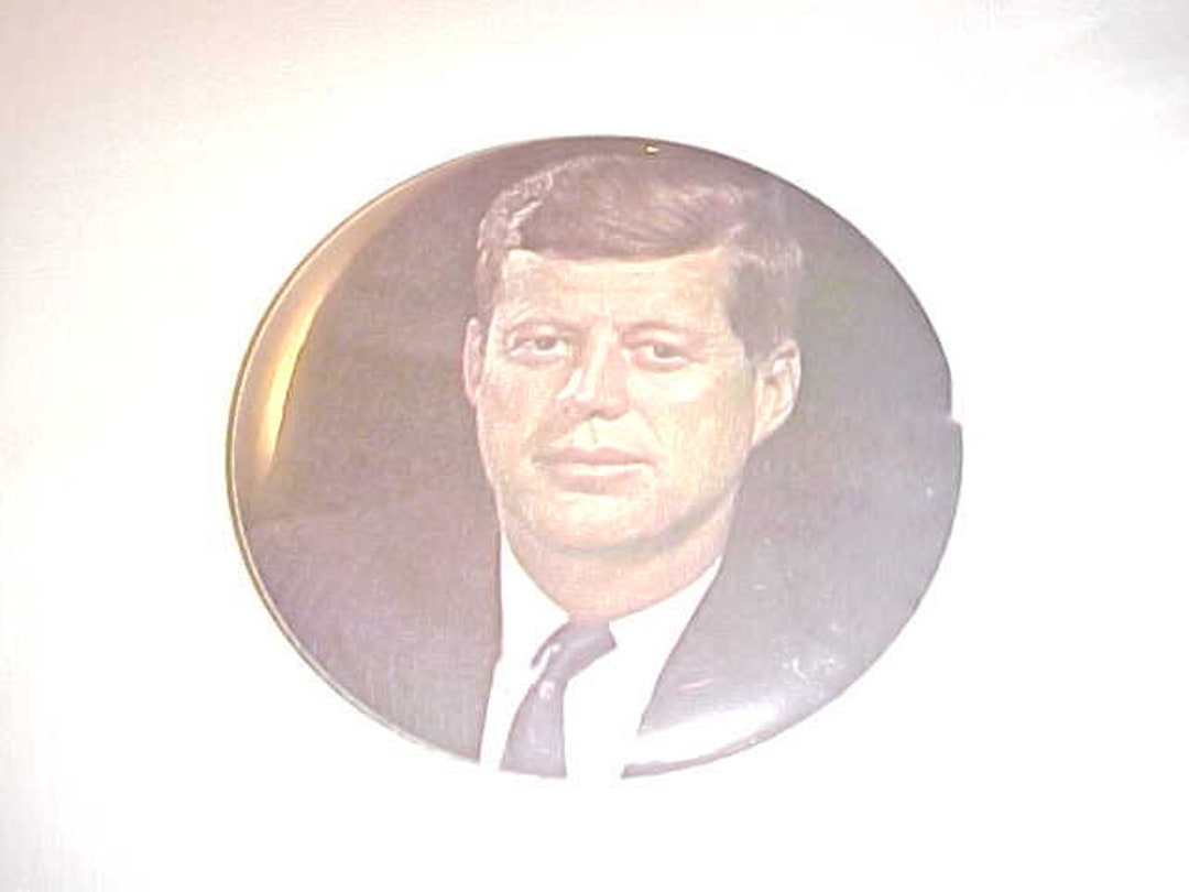 John F Kennedy Pin Back Button - JFK Jack Kennedy - Etsy
