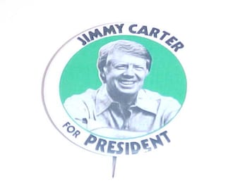 Jimmy Carter for President 1976 Button Large Head - Etsy