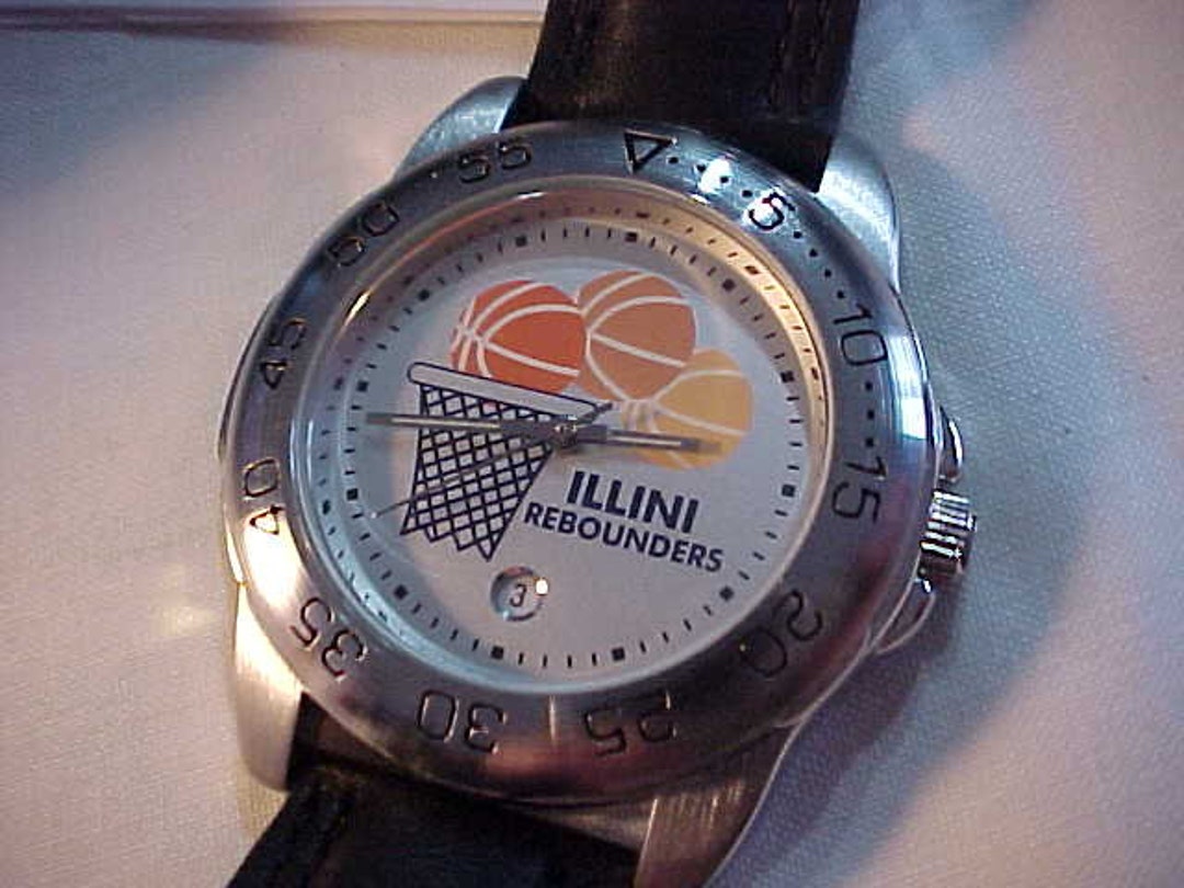 Men's Sun Time Sport Watch Illini Rebounders Quartz Wrist Watch With ...