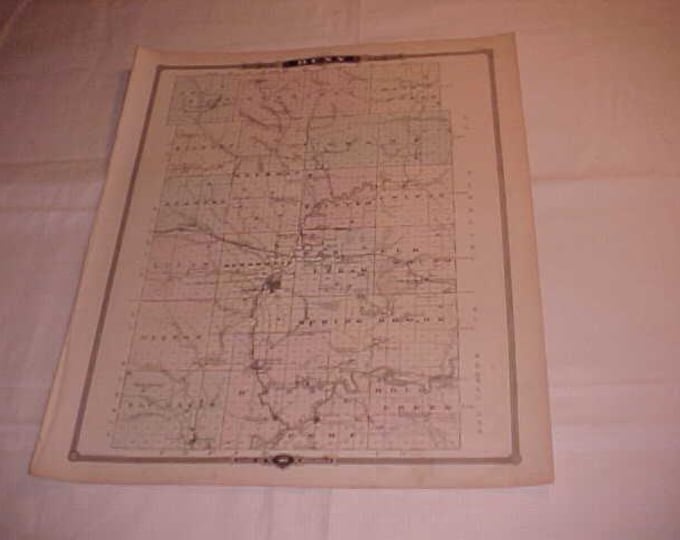 1878 Wisconsin Hand Colored Plat Map - Dunn County / St. Croix County ...
