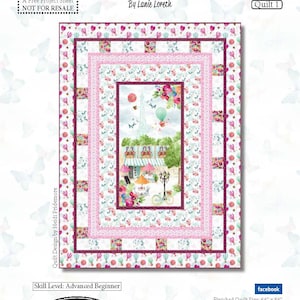Love is in the Air Panel Quilt Top Kit - Etsy