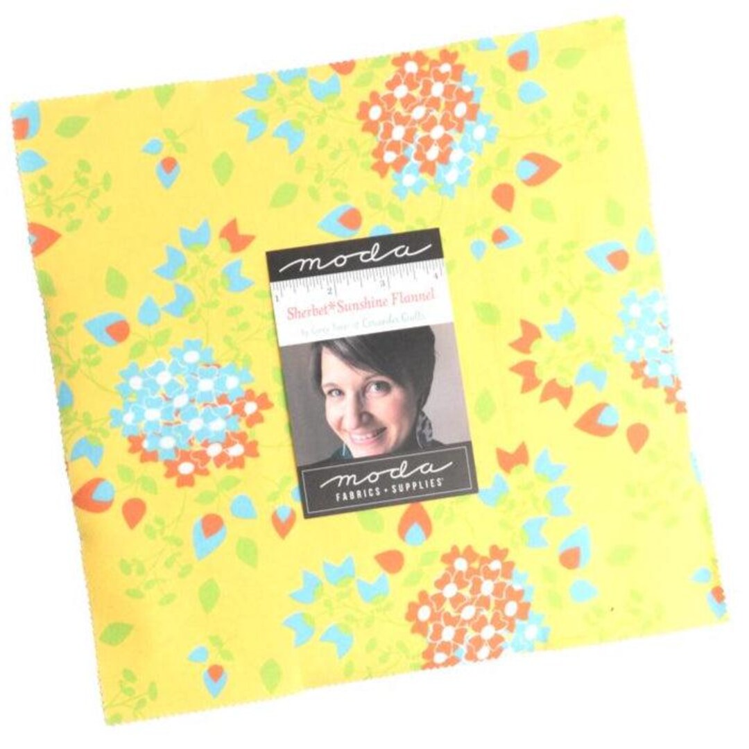 Sherbet Sunshine Flannel Layer Cake - Etsy