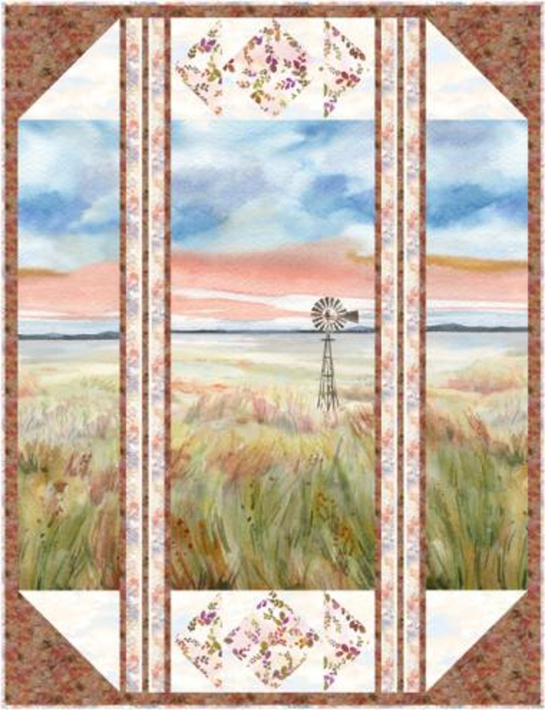 Inside Out- Heartland Panel Quilt Top Kit - Etsy