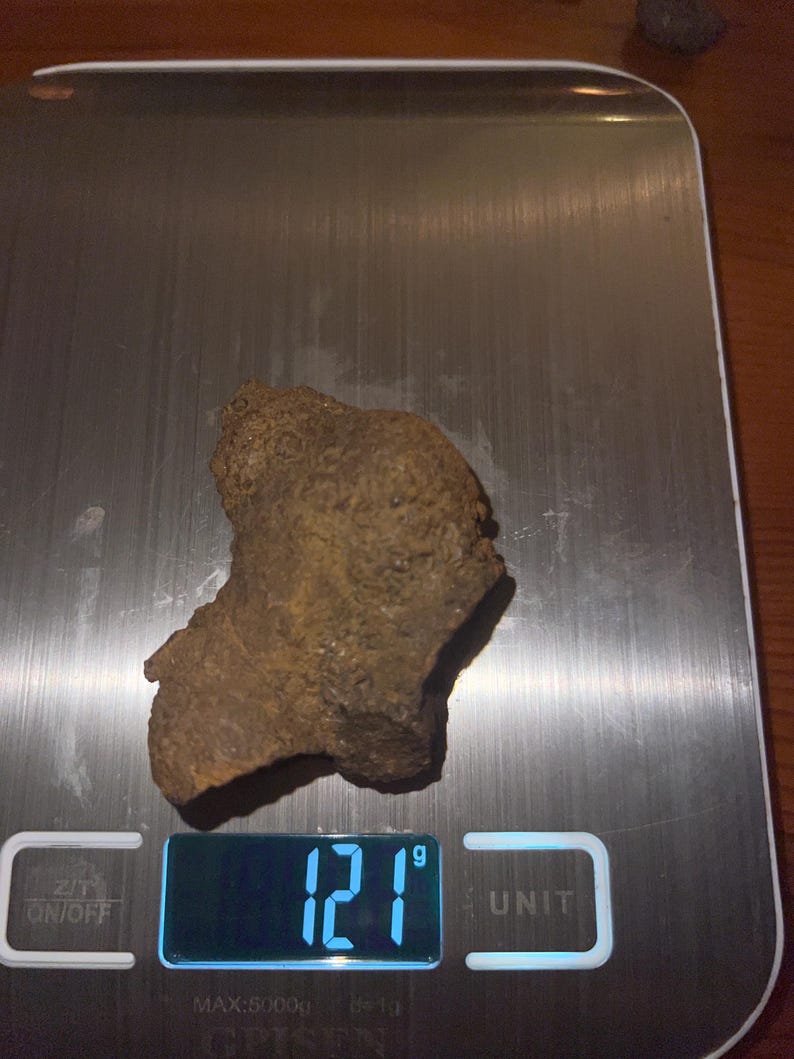 Opening 2026-- SALE-- @121 G Genuine Raw Meteorite With Certificate of ...