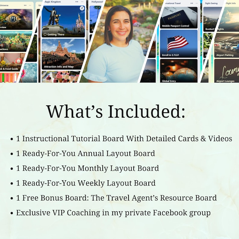 Travel Agent Trello Content Calendar | Social Media Planner Bundle - Etsy