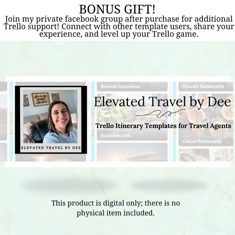Travel Itinerary Trello Template for Travel Agents (digital Download ...