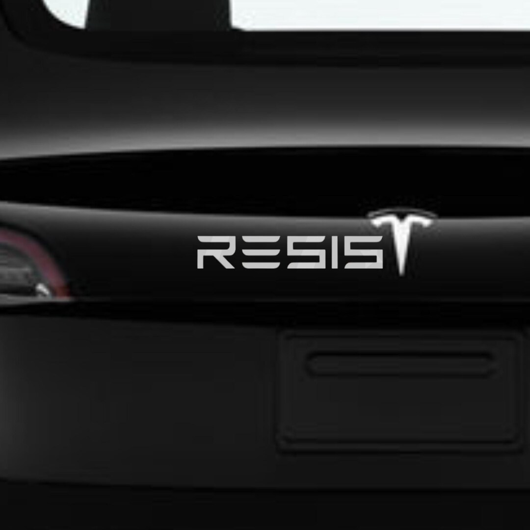 Resist Sticker for Tesla - Use the T-logo. Take a Stand Against Elon ...