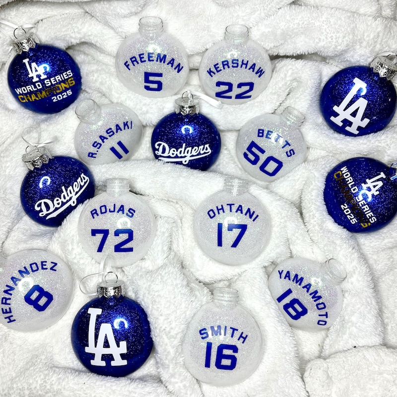 Dodgers 2025 Christmas Ornament - Etsy Canada