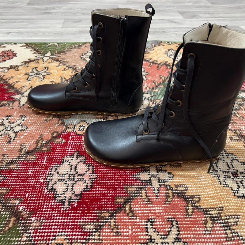 Handmade Leather Goth Boots - Etsy