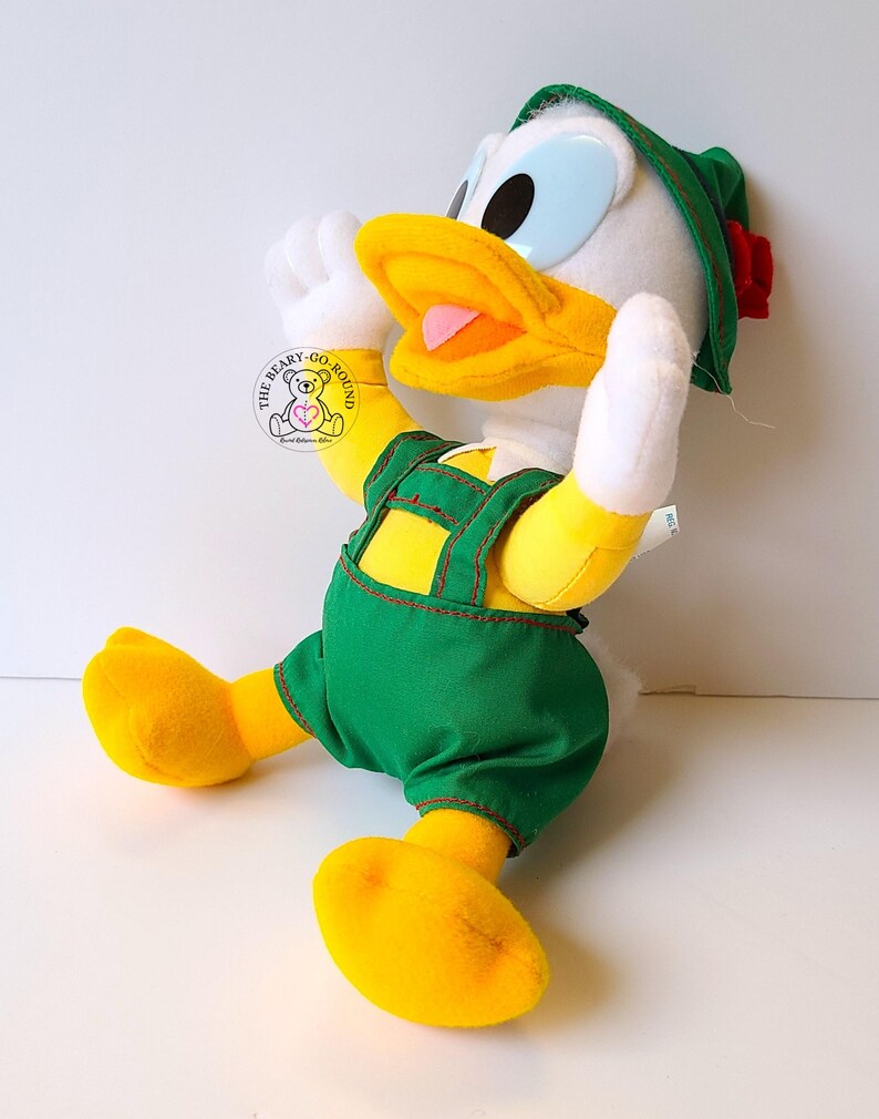 Vintage 90s Playskool German DONALD DUCK 8" Plush Toy Stuffed Animal ...
