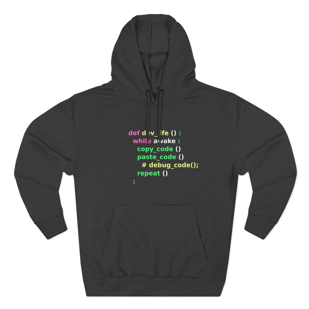 Dracula Theme Inspired, Python, Fun Code Love Hoodie, Programmer Gift ...