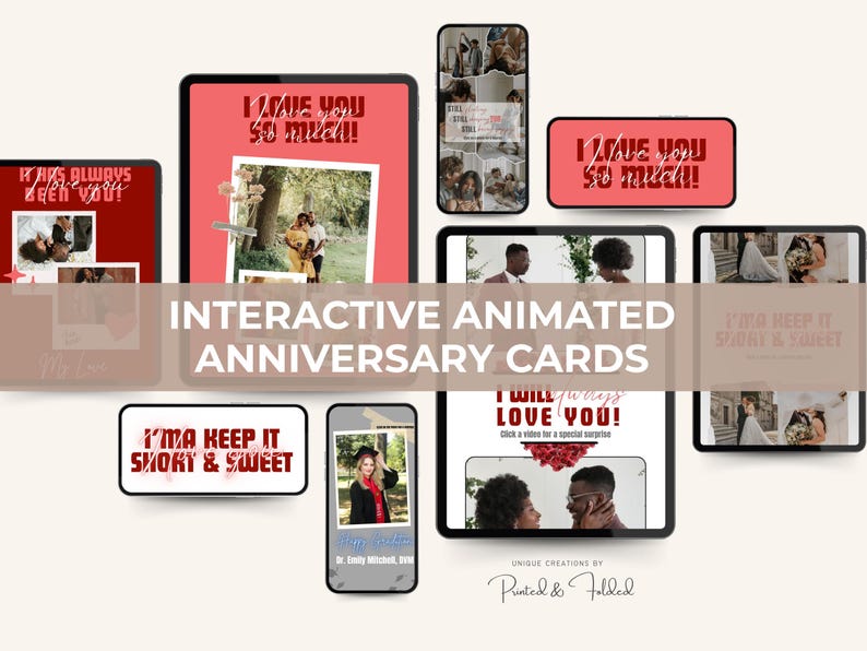 Anniversary Ecard – 3 Page Animated & Interactive Digital Card ...