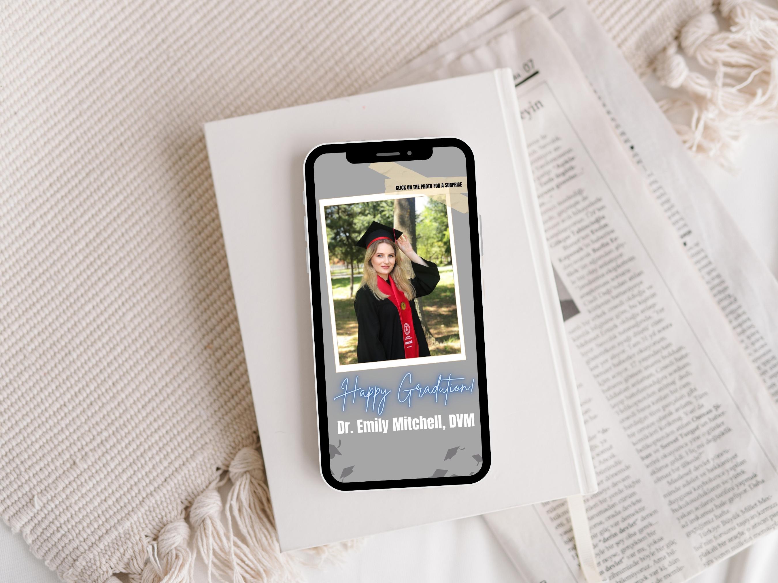 Interactive Graduation Ecard: Animated Canva Template (digital Download ...