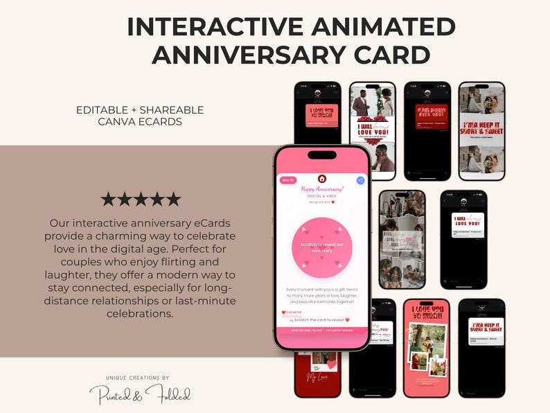 Anniversary Ecard – 3 Page Animated & Interactive Digital Card ...