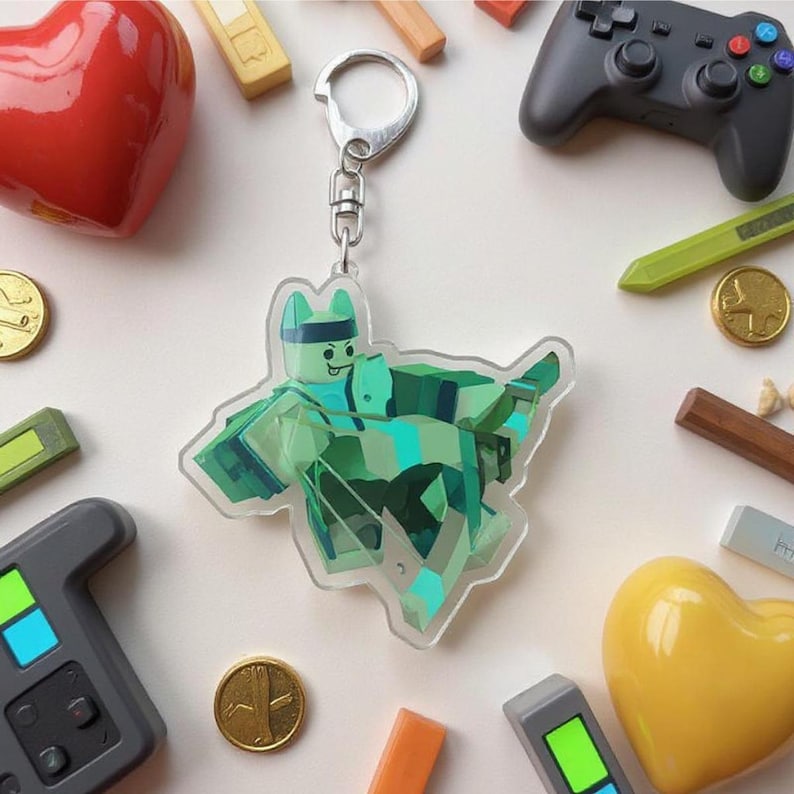 Chibi Phighting Keychains Cartoon Game Accessories Bag Keyrings Jewelry ...