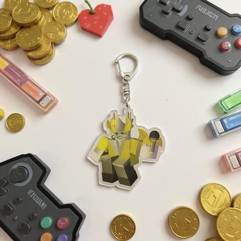 Chibi Phighting Keychains Cartoon Game Accessories Bag Keyrings Jewelry ...