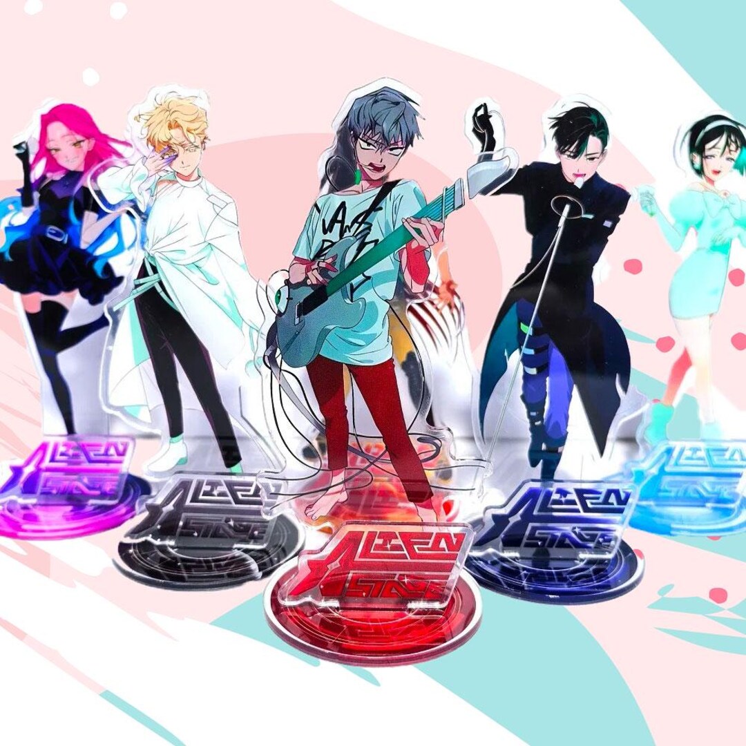 Alien Stage Anime Figures Acrylic Stand, Desktop Ornament - Etsy