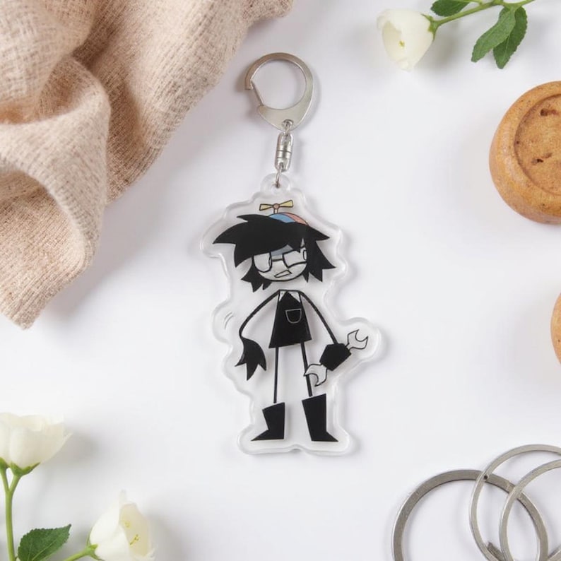 Fundamental Paper Education Keychain With Key Ring Acrylic Keychain ...