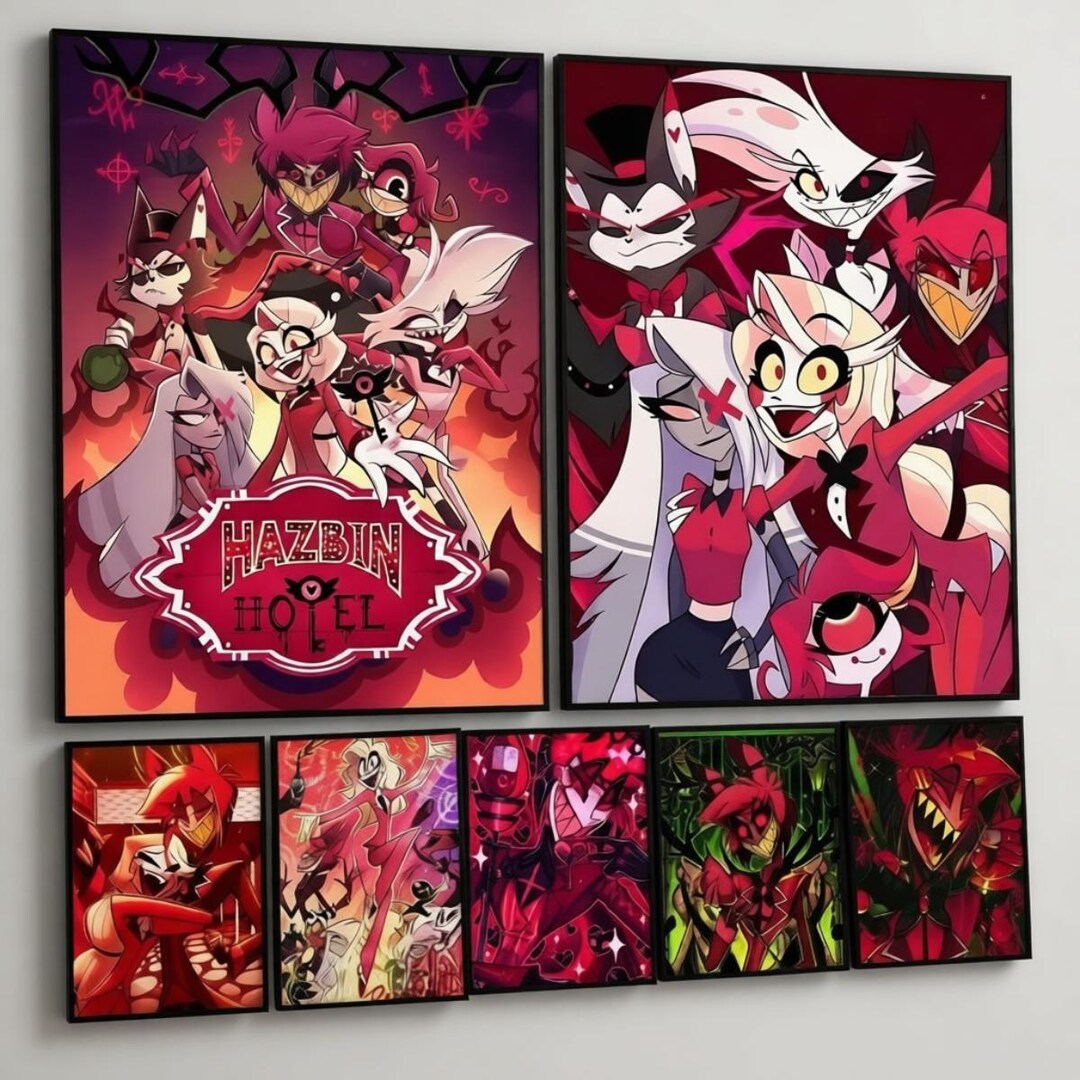 Hazbin Hotel Poster – Anime Wall Art Print, No Frame, Bedroom Decor - Etsy