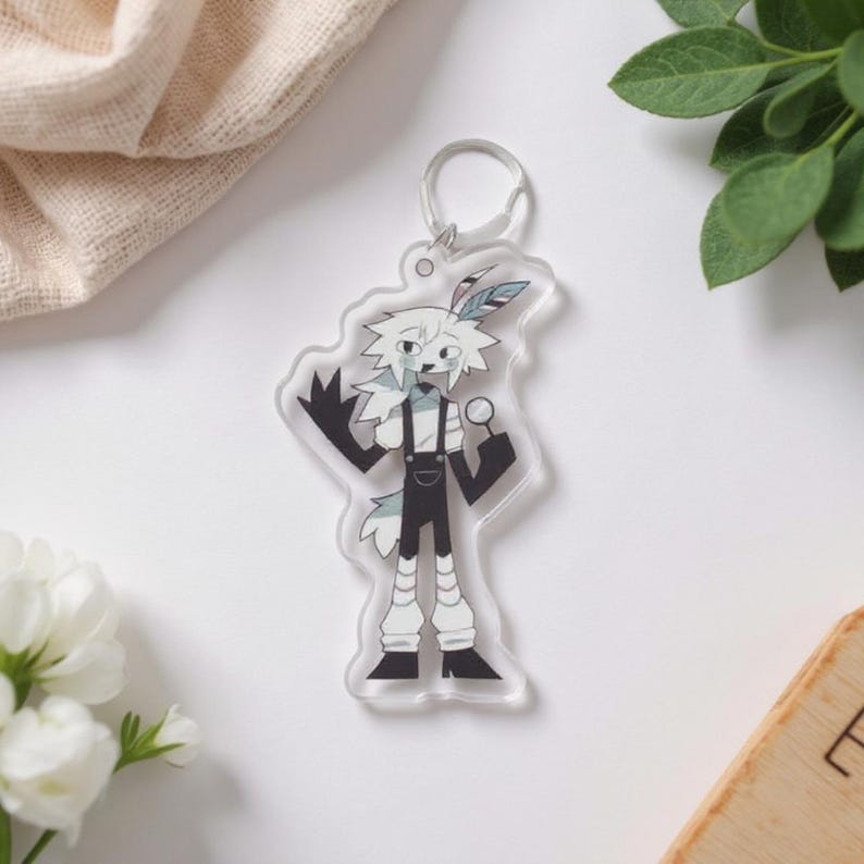 Fundamental Paper Education Keychain With Key Ring Acrylic Keychain ...