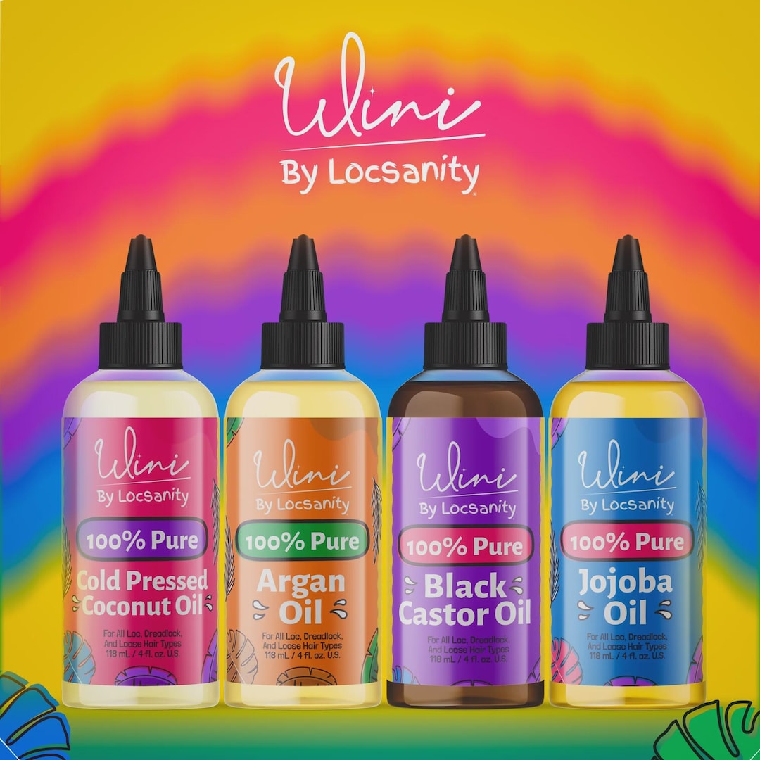 Wini by Locsanity 100% Pure Oil 4-pack – Jojoba, Argan, Coconut & Black ...